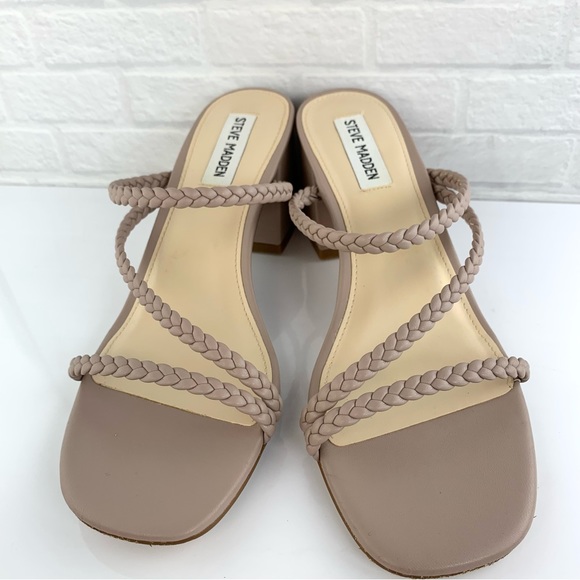 Steve Madden | Shoes | Steve Madden Inntro Braided Slipon Chunky Heels ...